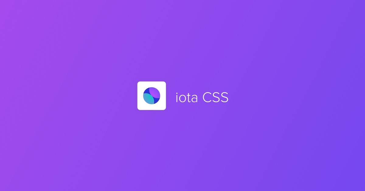 iotaCSS - Smart open source SASS based OOCSS framework built for scale.